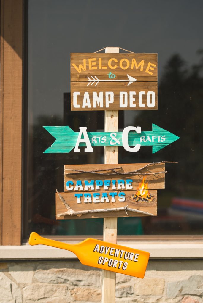 Camp Directional Sign | Pop! Events Group